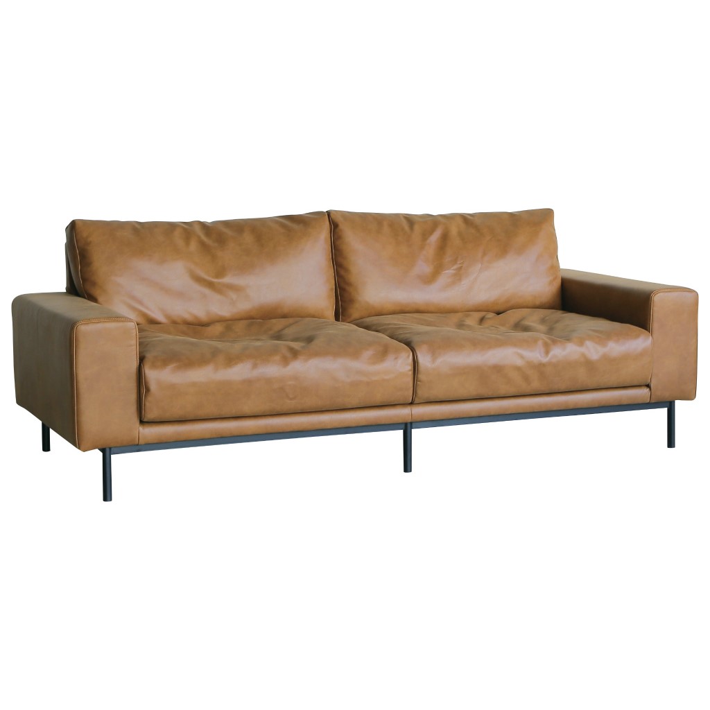 【送料無料】Pluto Sofa プルート ソファ スーパーレザーテックス（オーカーブラウン）COMFORM | Halu