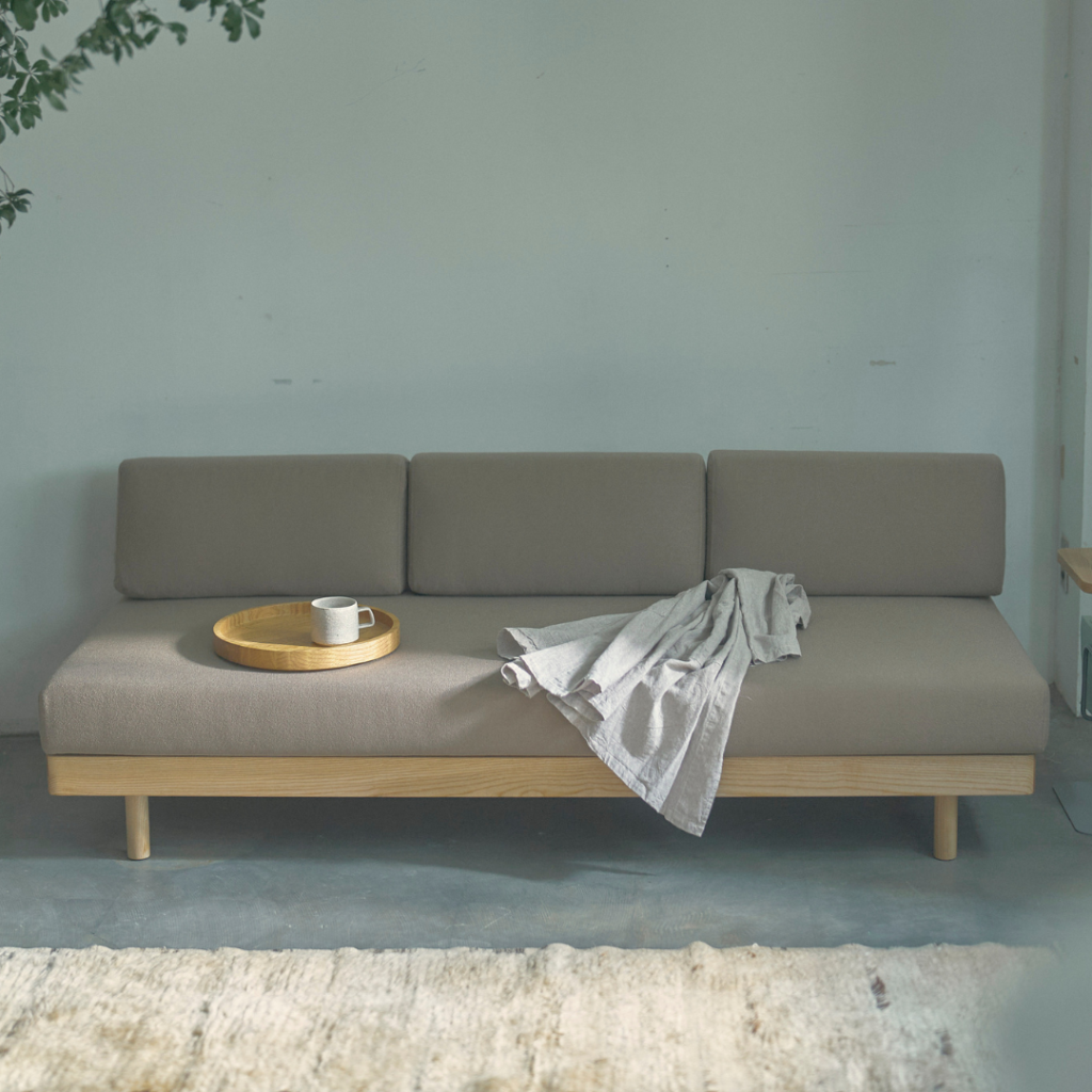 【送料無料】SIEVE morning daybed モーニング デイベッド ソファ ファブリック（チャコールグレー/ベージュ/ダークブルー/グレー） 新生活準備 | Halu